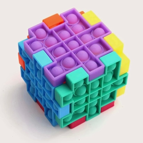 Toys | Pop It Toy Puzzle Cube Fidget Toy | Poshmark